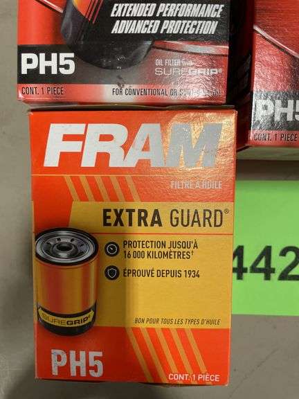 (7) FRAM EXTRA GUARD OIL FILTERS IN BOXES - Earl's Auction Company