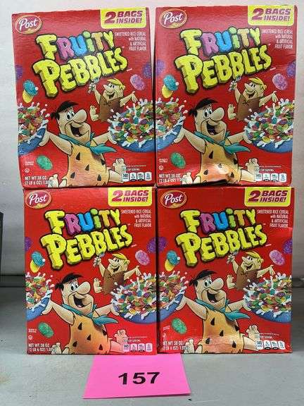 (4) BOXES OF FRUITY PEBBLES - Earl's Auction Company