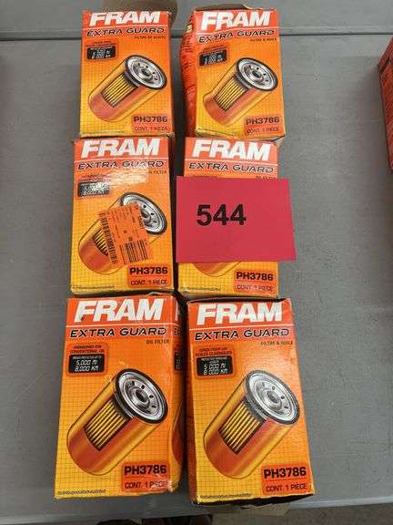 (6) FRAM EXTRA GUARD OIL FILTERS IN BOXES - Earl's Auction Company