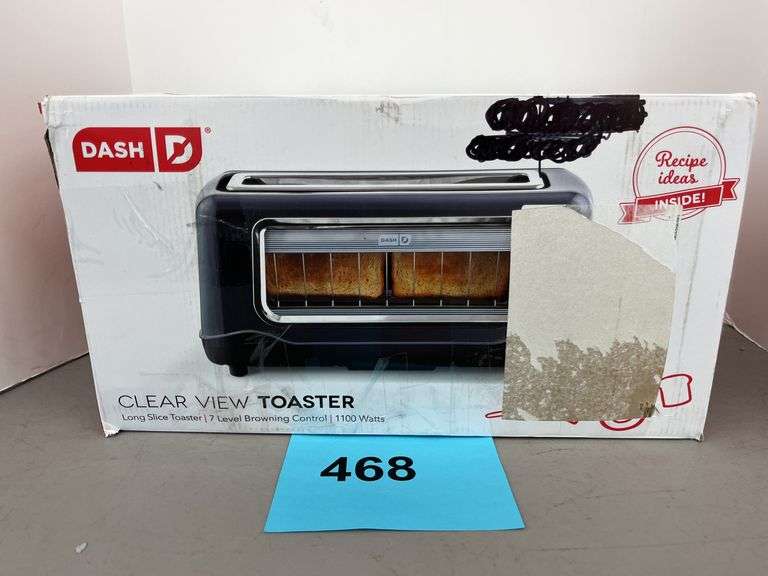 DASH CLEAR VIEW TOASTER IN BOX - Earl's Auction Company