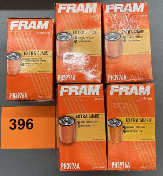 (5) FRAM EXTRA GUARD OIL FILTERS IN BOXES - Earl's Auction Company