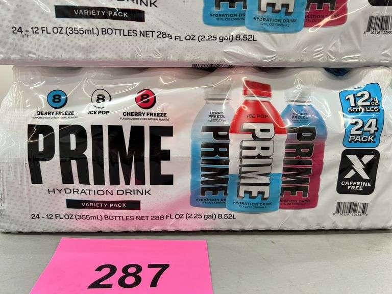 (2) PACKS OF PRIME DRINKS - Earl's Auction Company