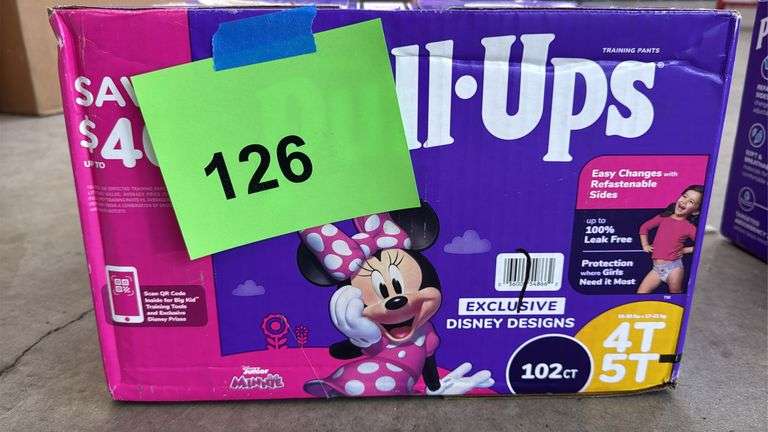 (1) BOX OF HUGGIES PULL UPS DIAPERS - SIZE 4T/5T - Earl's Auction Company