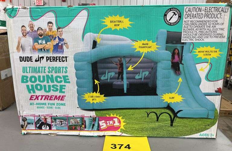 DUDE PERFECT BOUNCE HOUSE IN BOX - Earl's Auction Company