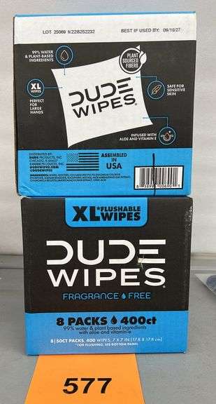 (2) BOXES OF DUDE WIPES - Earl's Auction Company