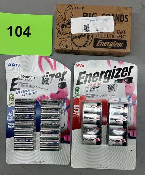 (3) PACKS OF ENERGIZER BATTERIES - Earl's Auction Company