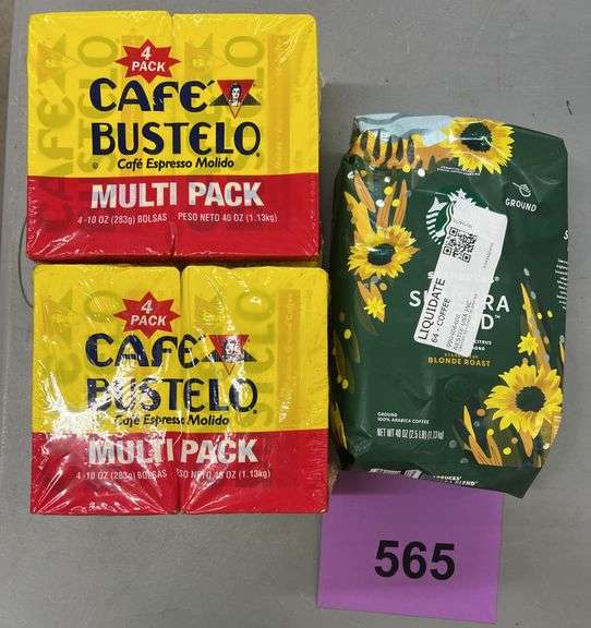 3PC COFFEE LOT - CAFE BUSTELLO & STARBUCKS - Earl's Auction Company
