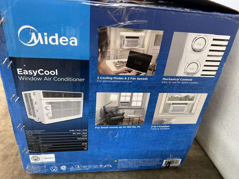 MIDEA EASYCOOL WINDOW AIR CONDITIONER IN BOX - Earl's Auction Company