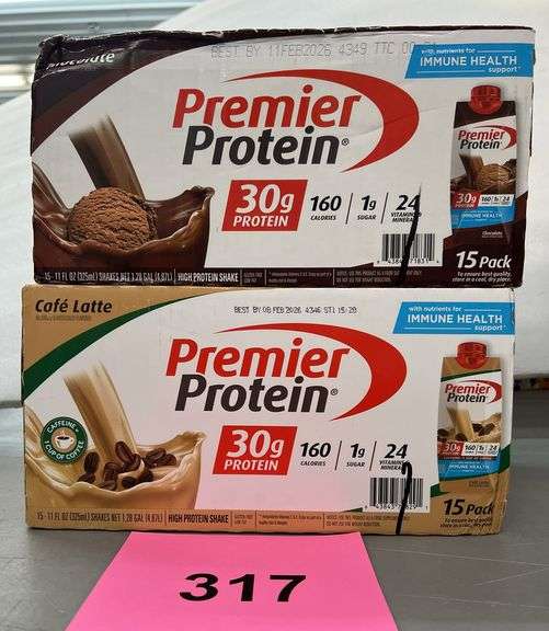 (2) BOXES OF PREMIER PROTEIN SHAKES - Earl's Auction Company