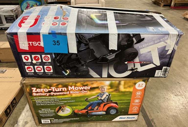 AS IS - (2) KIDS RIDE ONS IN BOXES - KID TRAX & JETSON - Earl's Auction ...