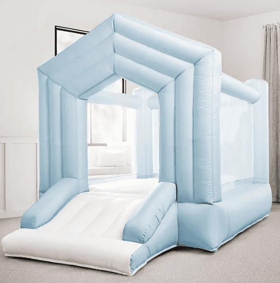 INDOOR/ OUTDOOR BOUNCE HOUSE IN BOX - BLUE - Earl's Auction Company