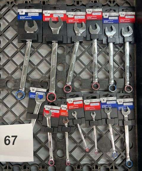(13) VULCAN COMBINATION WRENCHES - Earl's Auction Company