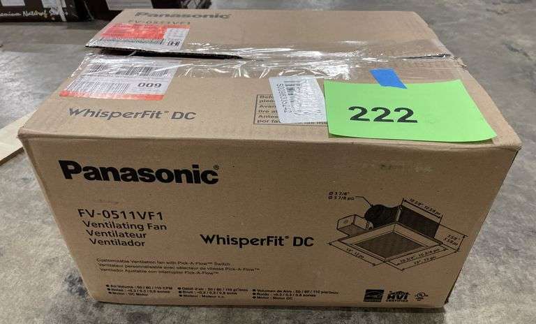 PANASONIC VENTILATING FAN IN BOX - Earl's Auction Company