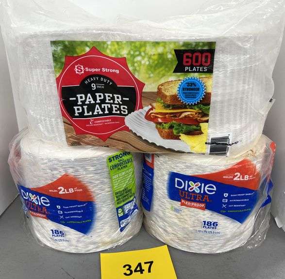 (3) PACKS OF PAPER PLATES - Earl's Auction Company