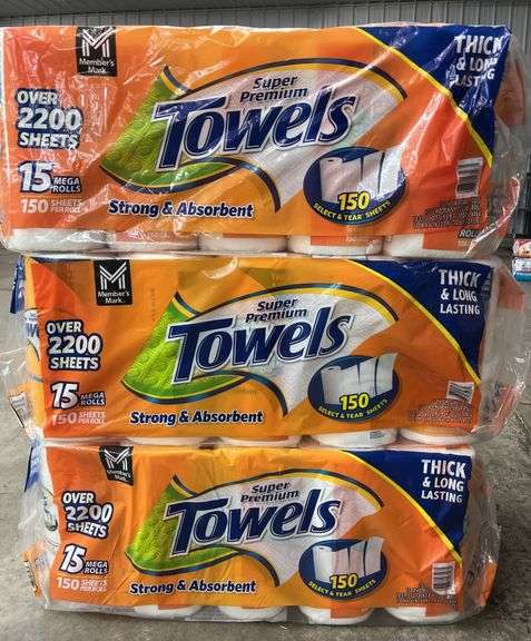 (3) PACKS OF PAPER TOWELS - Earl's Auction Company