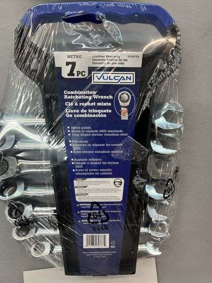 (2) VULCAN 7PC COMBINATION RATCHETING WRENCH SETS - Earl's Auction Company
