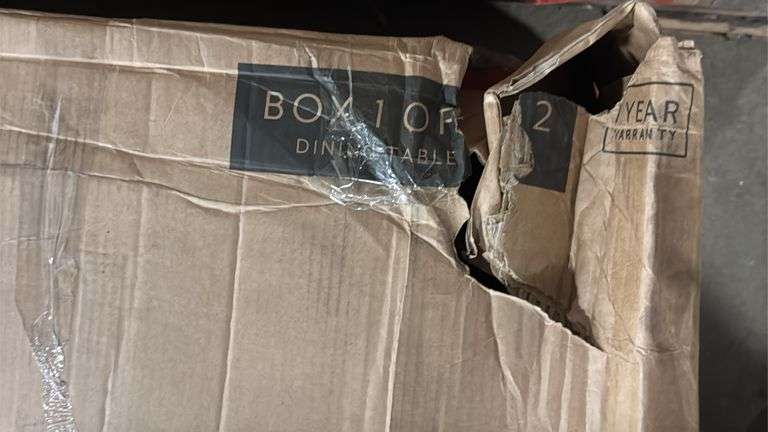 BECKI OWENS IVY DINING TABLE IN BOX - BLACK (TABLE ONLY) - Earl's Auction Company