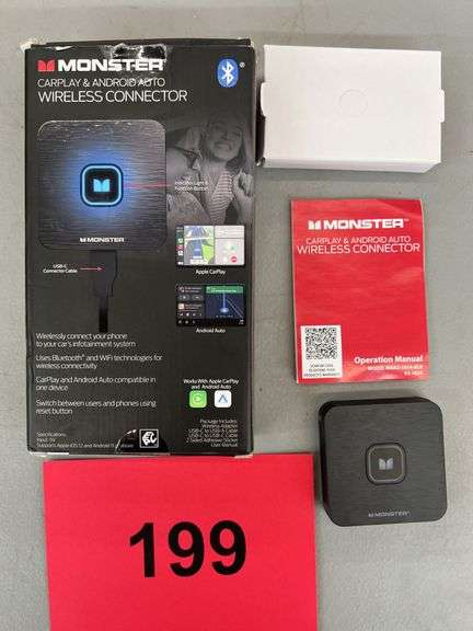 MONSTER CARPLAY & ANDROID AUTO WIRELESS CONNECTOR W/ BOX - Earl's ...
