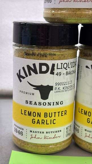 (3) BOTTLES OF KINDER LEMON BUTTER GARLIC SEASONING - Earl's Auction ...