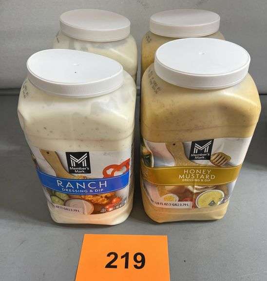 (4) JUGS OF DRESSING - RANCH & HONEY MUSTARD - Earl's Auction Company