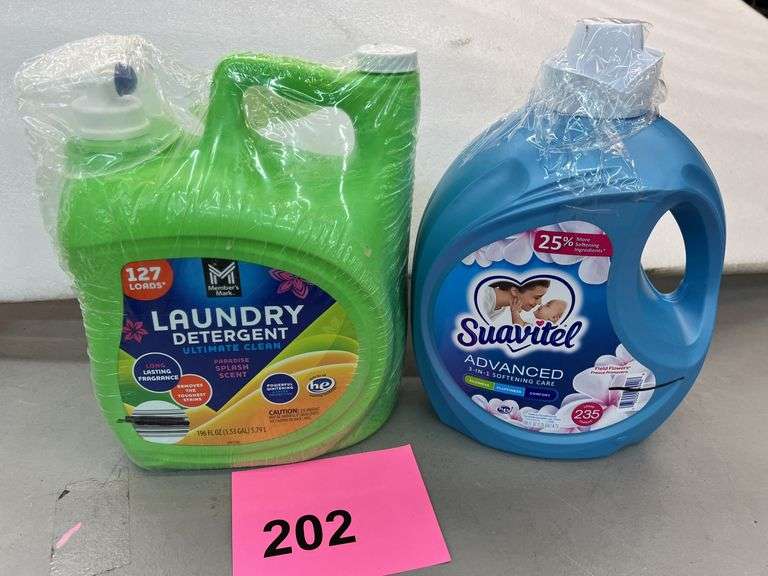 2PC LAUNDRY LOT - DETERGENT & SOFTENER - Earl's Auction Company