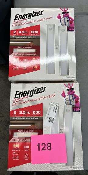 (2) ENERGIZER 2PC RECHARGEABLE LIGHT BAR SETS IN BOXES - Earl's Auction ...