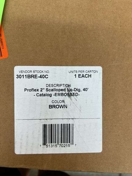 (2) PROFLEX 40FT SCALLOPED NO DIG EDGING KITS IN BOXES - BROWN - Earl's Auction Company