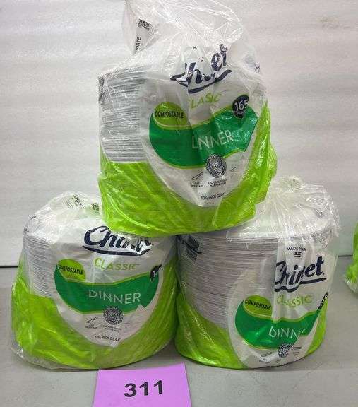 (3) PACKS OF CHINET PAPER PLATES - Earl's Auction Company