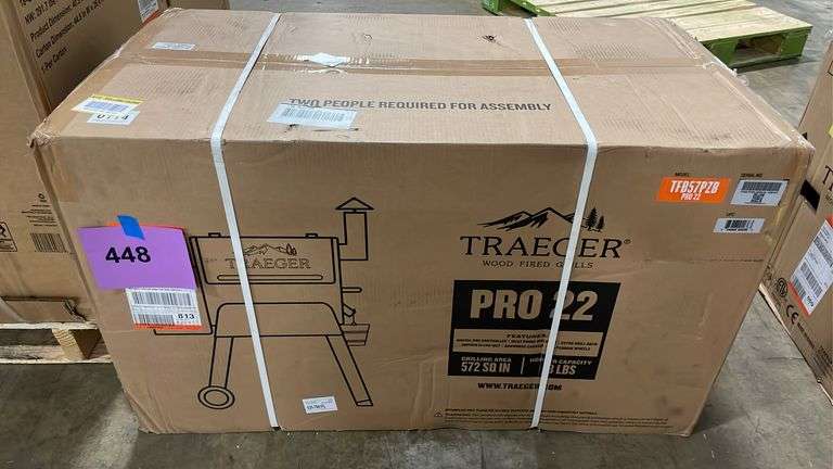TRAEGER PRO 22 PELLET GRILL & SMOKER IN BOX - Earl's Auction Company
