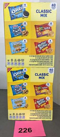 (2) BOXES OF NABISCO CLASSIC SNACK MIX - Earl's Auction Company