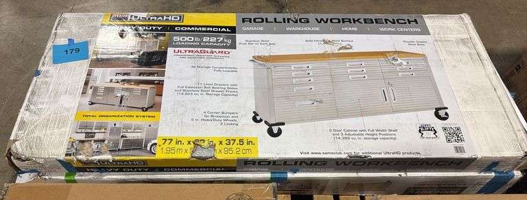 AS IS - SEVILLE CLASSICS ROLLING WORKBENCH IN BOXES - Earl's Auction ...