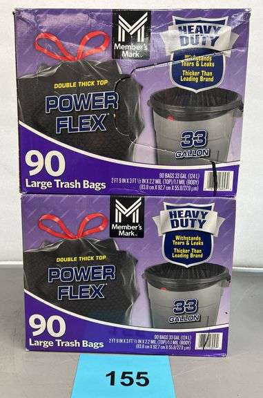 (2) BOXES OF TRASH BAGS - Earl's Auction Company