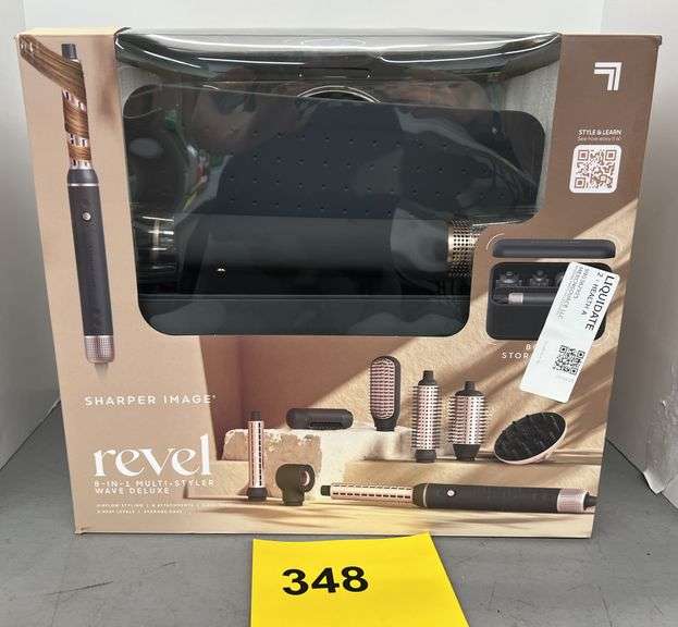 AS IS - SHARPER IMAGE REVEL 6 IN 1 MULTI STYLER WAVE DELUXE IN BOX ...