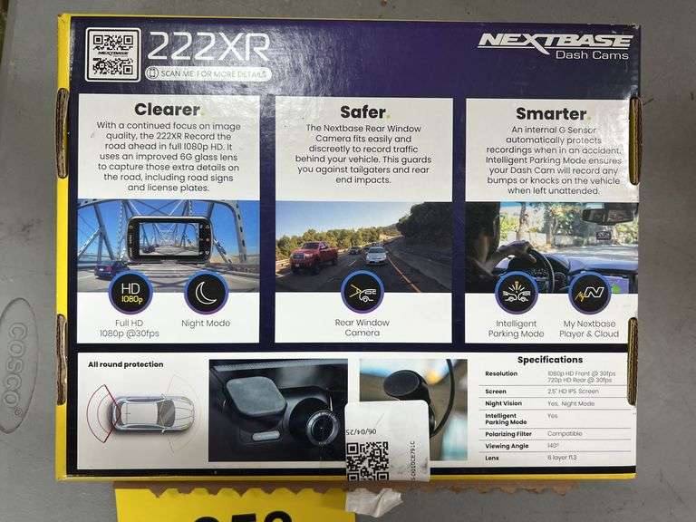 NEXTBASE 222 XR DASH CAMS BUNDLE IN BOX - Earl's Auction Company