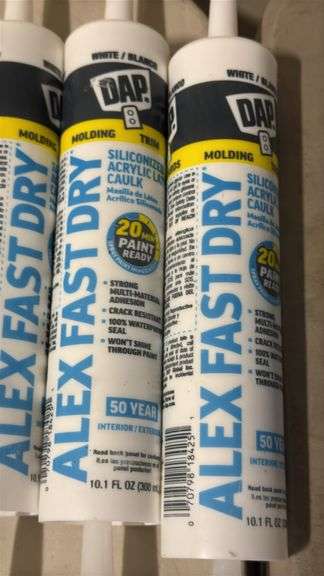 (12) BOTTLES OF ALEX PLUS ACRYLIC LATEX CAULK - Earl's Auction Company