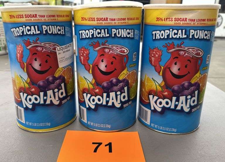 (3) CONTAINERS OF KOOL AID - Earl's Auction Company
