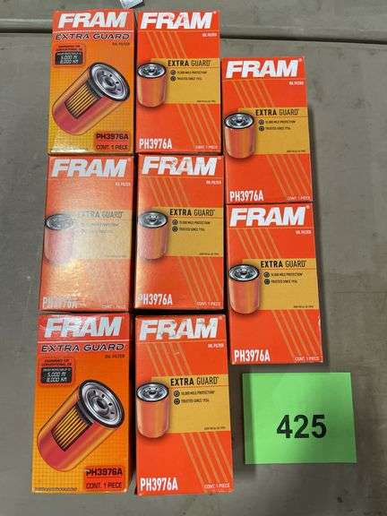 (8) FRAM EXTRA GUARD OIL FILTERS - Earl's Auction Company