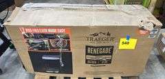 TRAEGER RENEGADE WOOD FIRED GRILL IN BOX - Earl's Auction Company