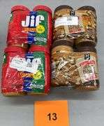 (8) JARS OF PEANUT BUTTER - JIF & MM - Earl's Auction Company