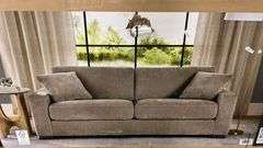 HARRISON COLLECTION FABRIC SOFA IN BOX - Earl's Auction Company