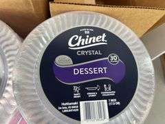 (10) PACKS OF CHINET CRYSTAL PLASTIC PLATES - Earl's Auction Company