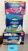 (3) BOXES OF ALWAYS PADS - Earl's Auction Company