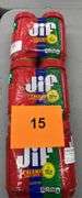(6) JARS OF JIF PEANUT BUTTER - Earl's Auction Company