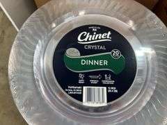 (10) PACKS OF CHINET CRYSTAL PLASTIC PLATES - Earl's Auction Company