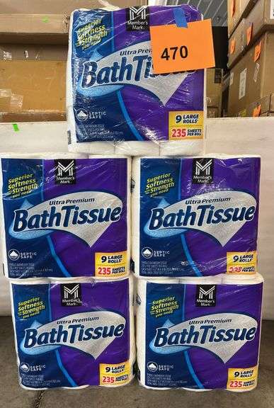 (5) PACKS OF TOILET PAPER (9 ROLLS PER PACK) - Earl's Auction Company