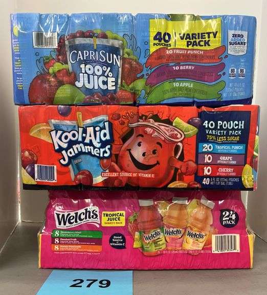 (3) PACKS OF JUICE - SEE PHOTOS - Earl's Auction Company