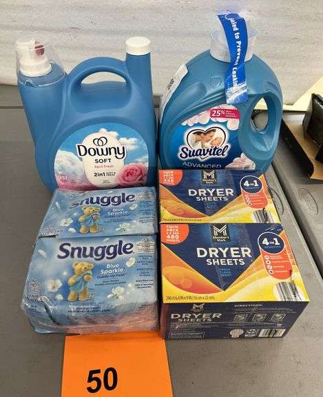 4PC LAUNDRY LOT - SOFTENER & DRYER SHEETS - Earl's Auction Company