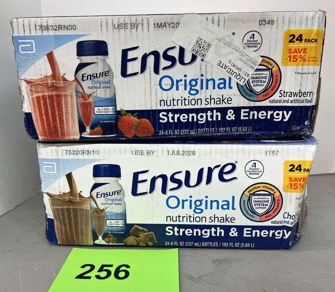 (2) BOXES OF ENSURE NUTRITION SHAKES - Earl's Auction Company
