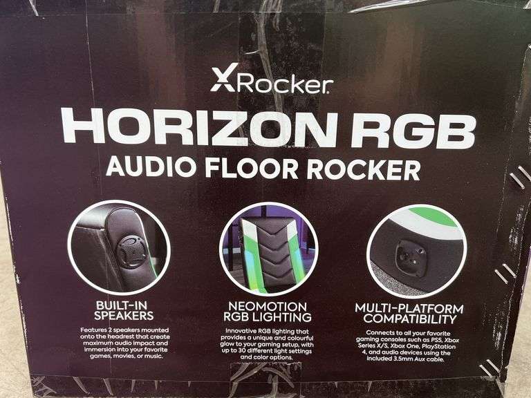 NEW XROCKER HORIZON RGB AUDIO FLOOR ROCKER IN BOX - Earl's Auction Company