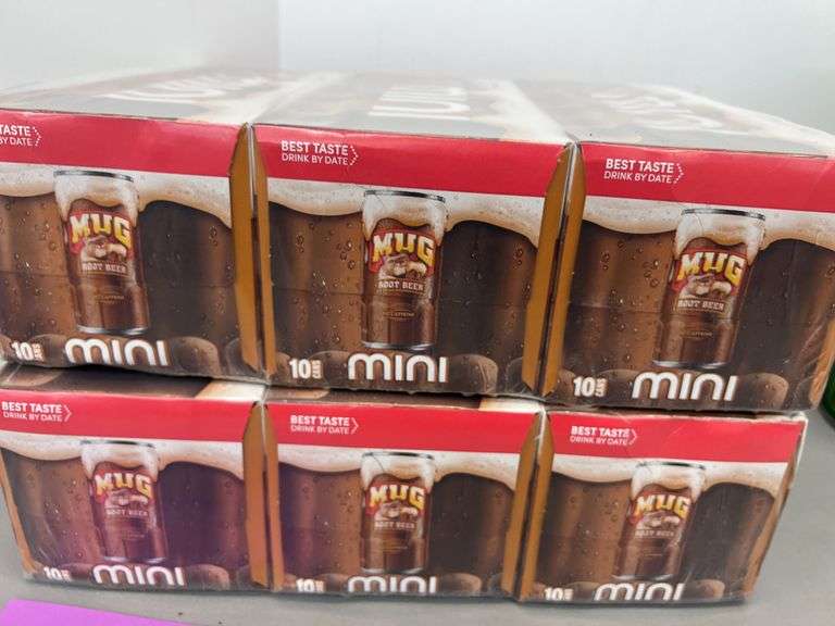 (2) PACKS OF MUG ROOT BEER MINI - Earl's Auction Company